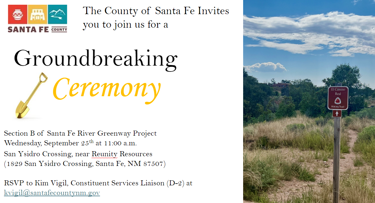 Groundbreaking Ceremony for Santa Fe River Greenway Project | Santa Fe ...