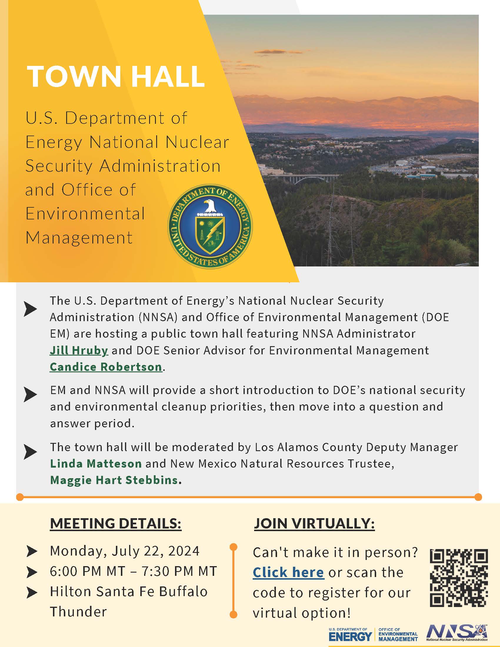 Save the Date: DOE Scheduled to Host Town Hall on July 22, 2024 | Santa ...
